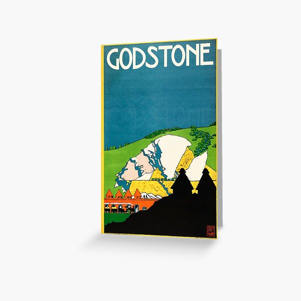 "GODSTONE Surrey England 1915 London Underground Vintage Railway Poster ...