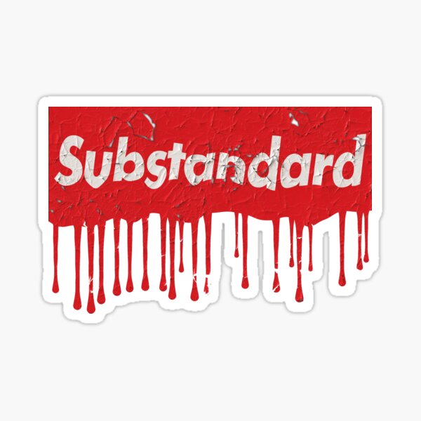 "Substandard Brand Logo" Sticker for Sale by v-nerd | Redbubble
