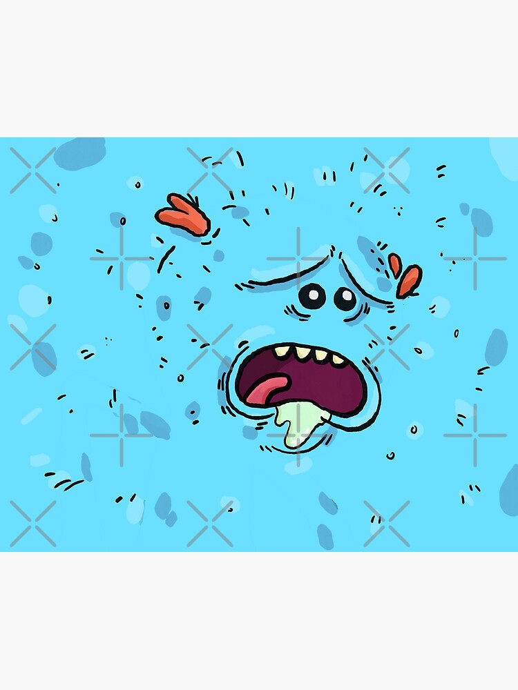 "Mr Meeseeks Full Face" Poster by TristanKlein | Redbubble