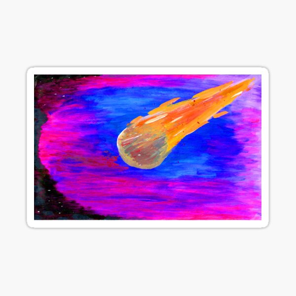 "shooting star and meteor" Sticker for Sale by allaith89 | Redbubble