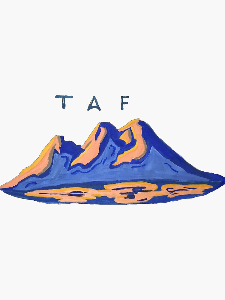 "TAF" Sticker for Sale by darcylouise | Redbubble