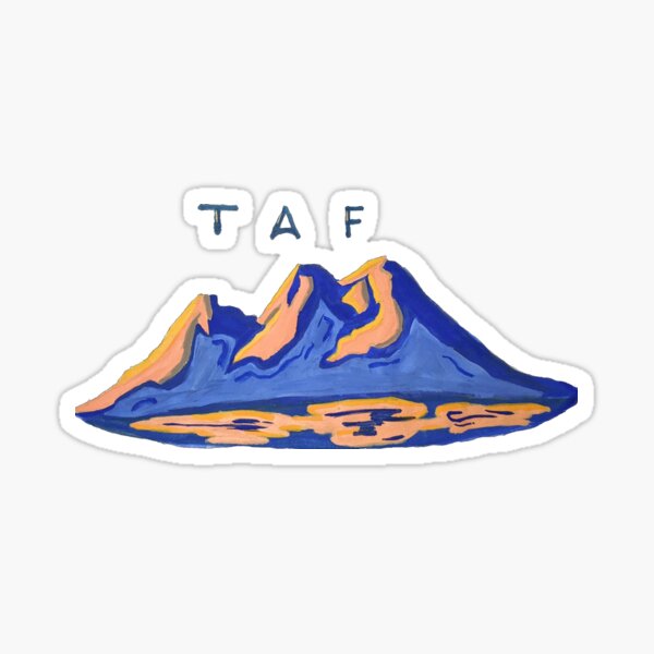 "TAF" Sticker for Sale by darcylouise | Redbubble