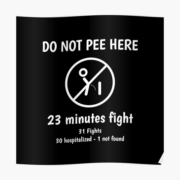 "Do not pee here" Poster for Sale by adbou el hage | Redbubble