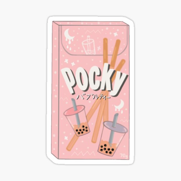 "bubble tea pocky" Sticker by moon-river-co | Redbubble