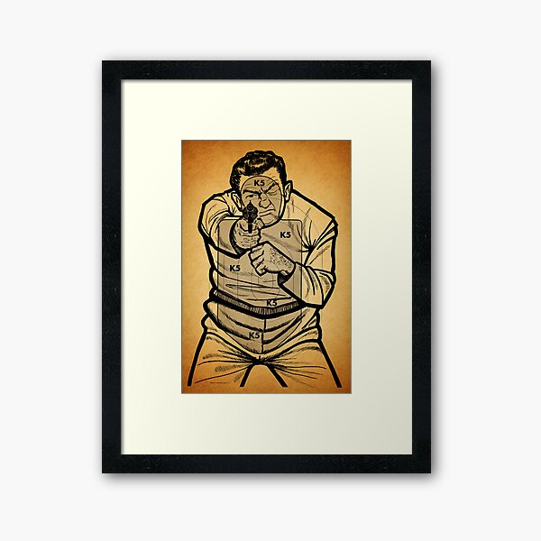 "Bad Guy Target" Framed Art Print for Sale by jvorzimmer | Redbubble