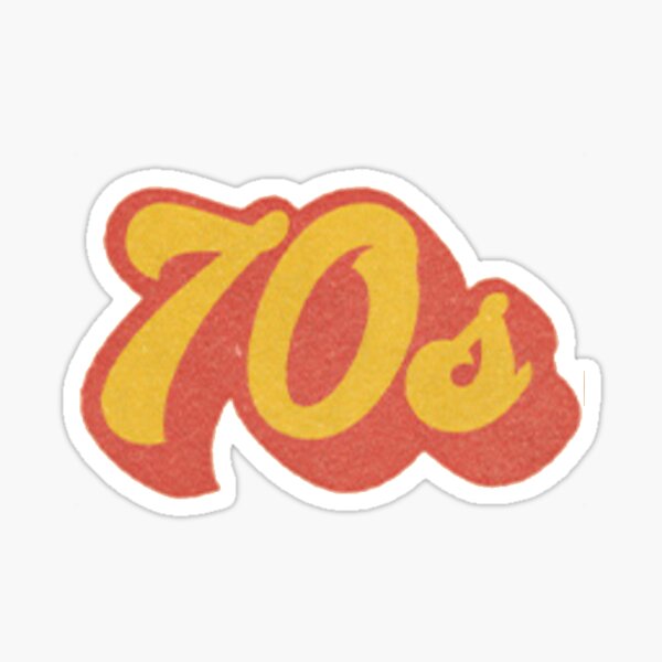 "70s" Sticker by tsuarez03 | Redbubble