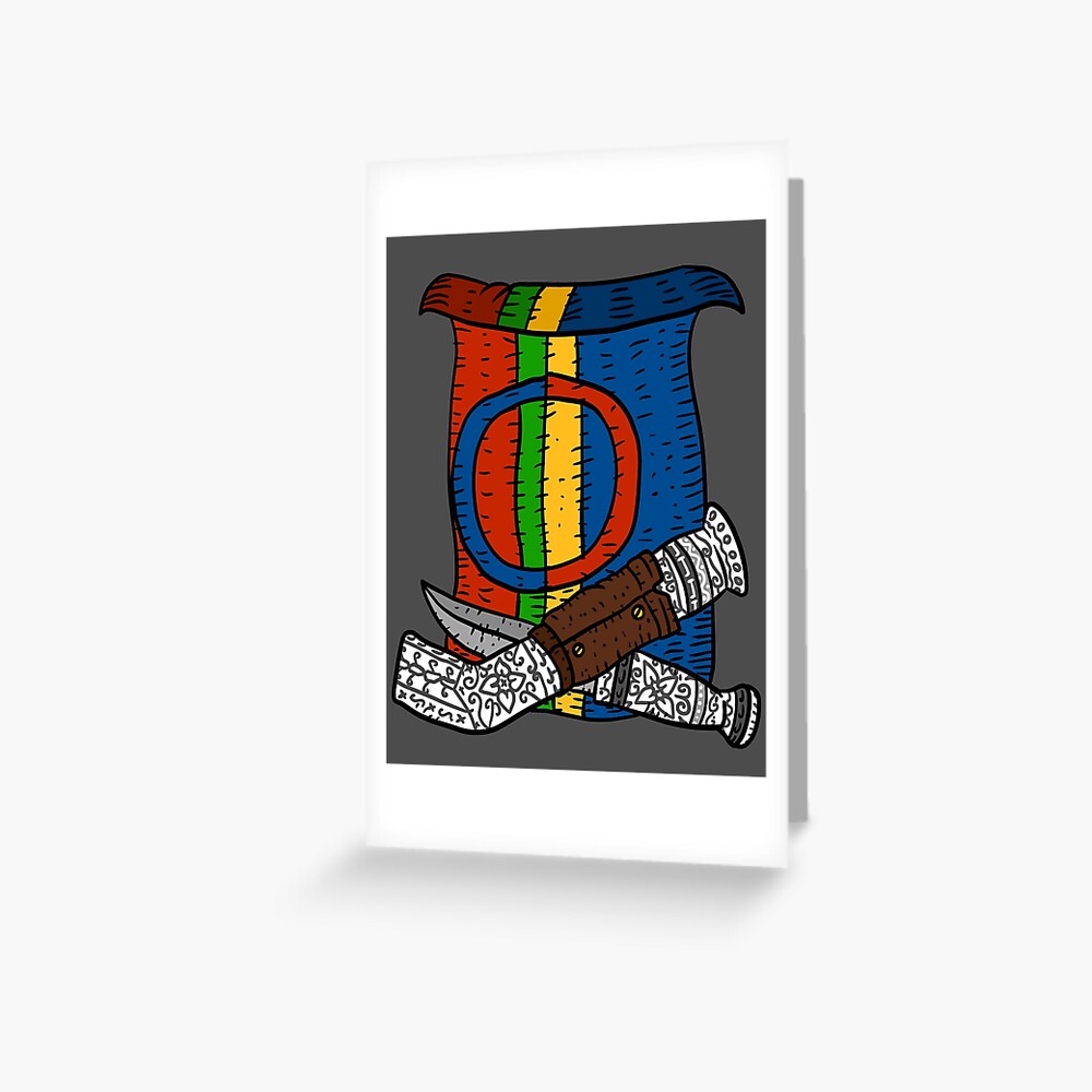 "flag of the sami people. with traditional knives. sami pride ...