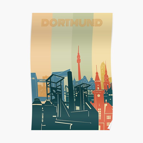 "dortmund Skyline" Poster von BekimART2 | Redbubble