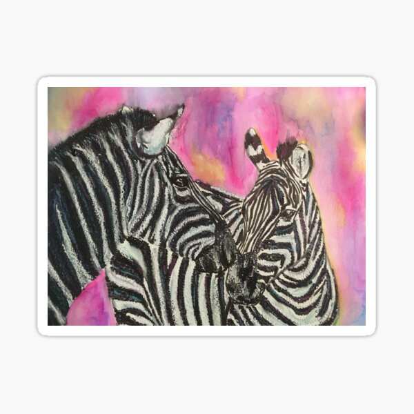 "Zebras " Sticker by Merlinsmates | Redbubble