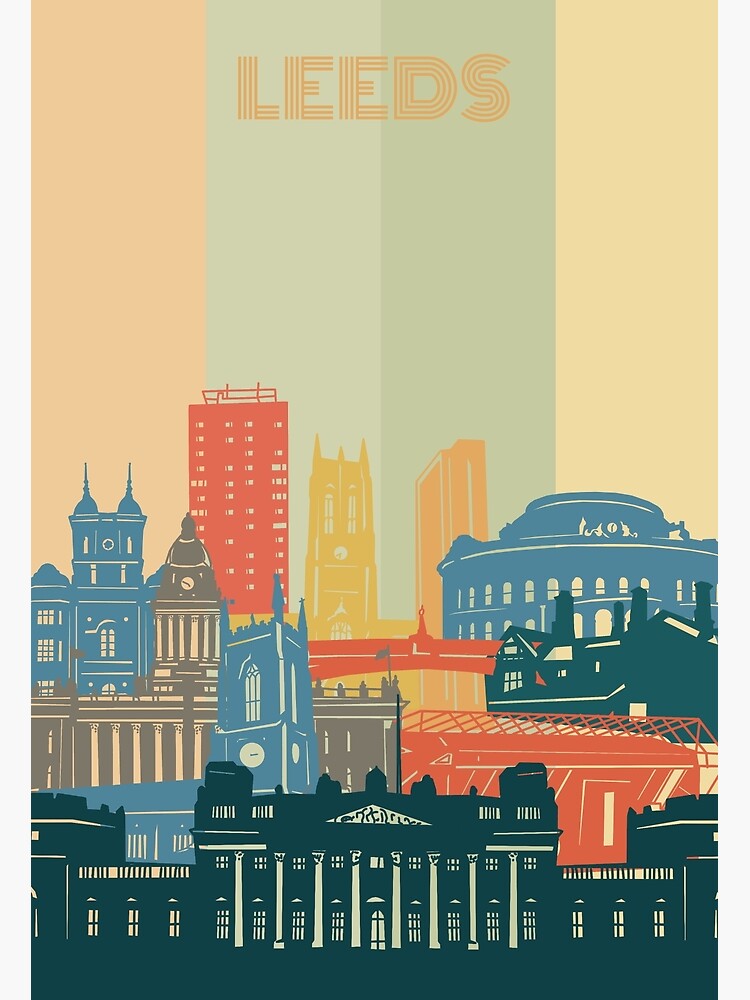 "leeds skyline" Poster by BekimART2 | Redbubble
