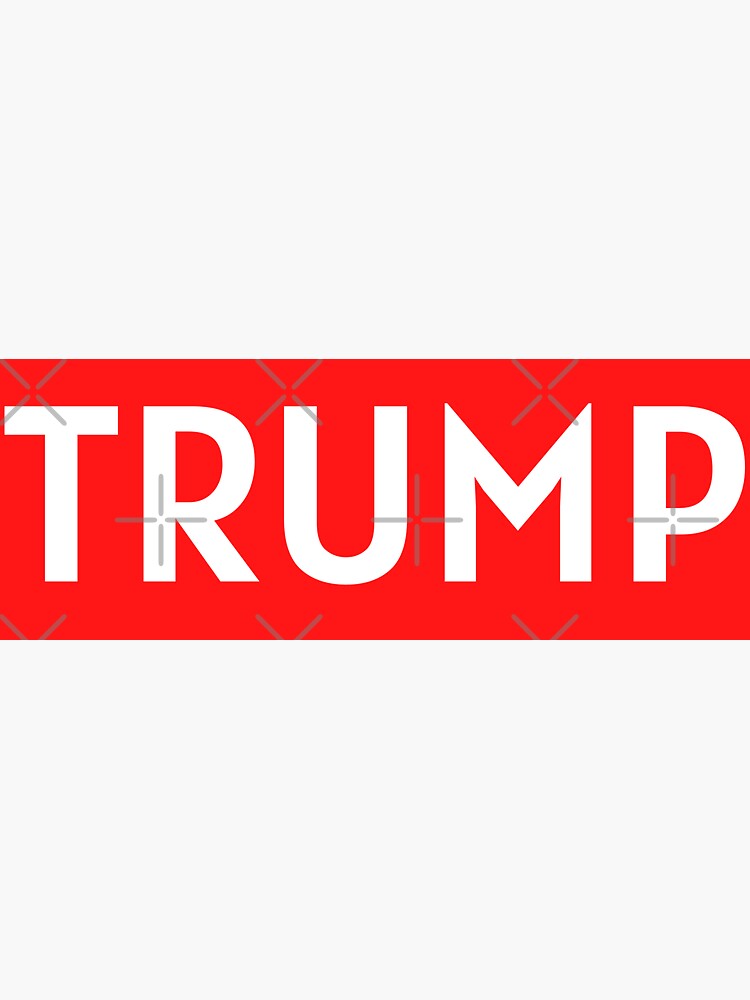 "Stop Sign Red - Stop TRUMP" Sticker for Sale by DWaffleDesigns | Redbubble