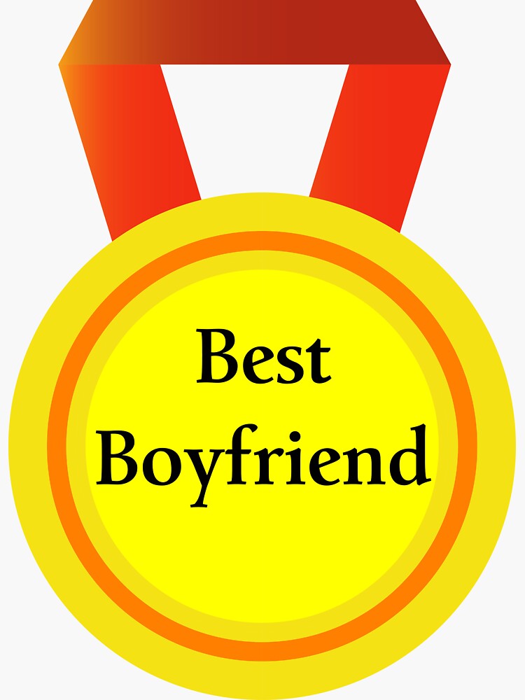 "Award #Best Boyfriend" Sticker for Sale by SmileMiau | Redbubble