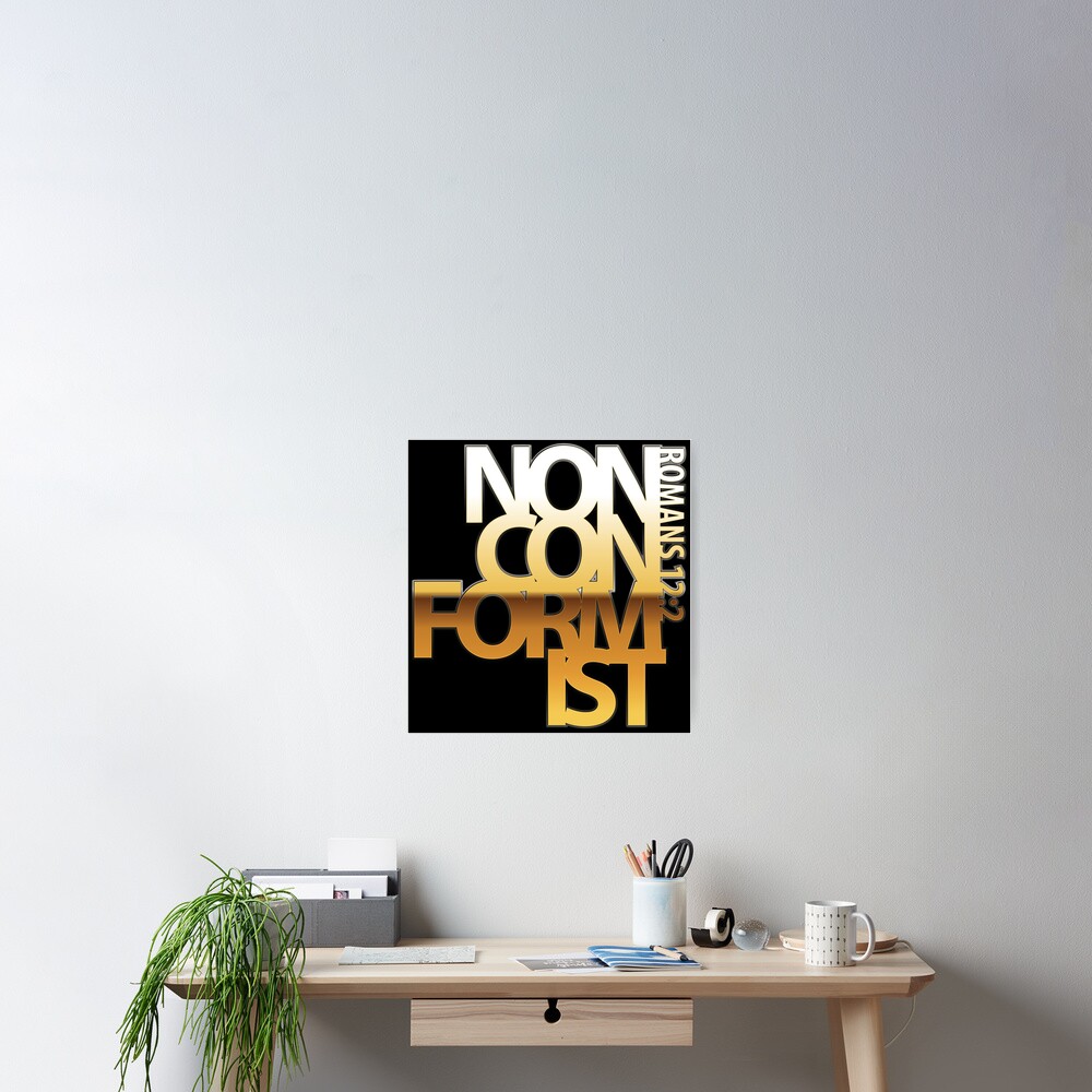 Póster «No conformista, no se conforme a este mundo, cristiano ...