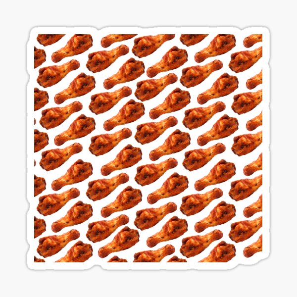 "Buffalo Chicken Wing Pattern" Sticker for Sale by DWaffleDesigns ...