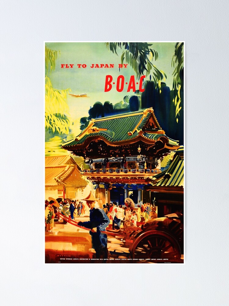 "FLY TO JAPAN BY BOAC Vintage Airlines Travel and Holidays ...