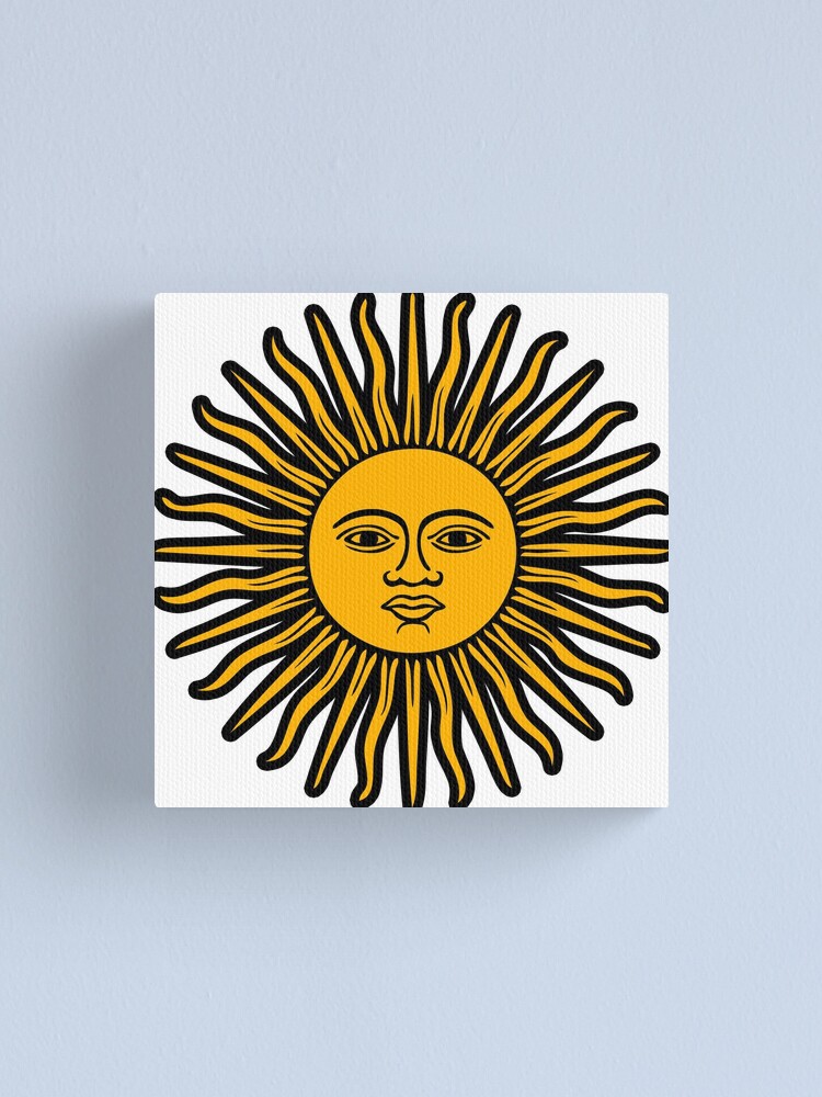 Lienzo «soleil sol argentina sol argentino mayo» de huggymauve | Redbubble