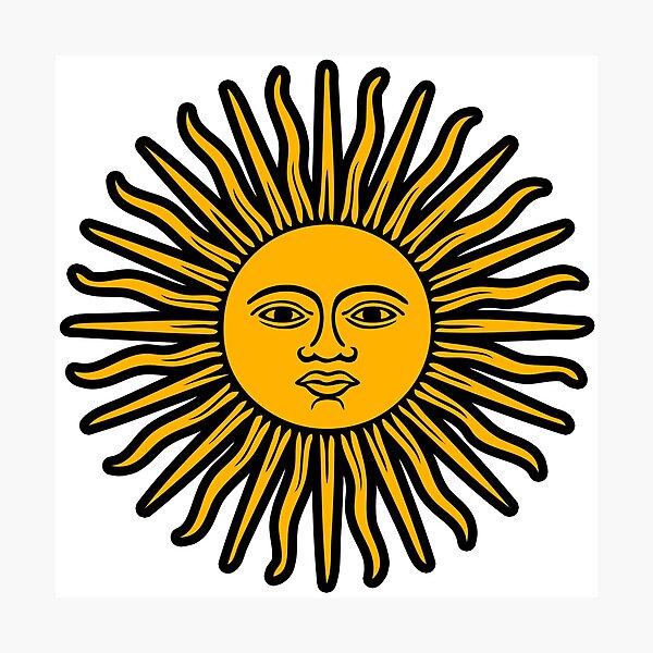 Lámina fotográfica «soleil sol argentina sol argentino mayo» de ...