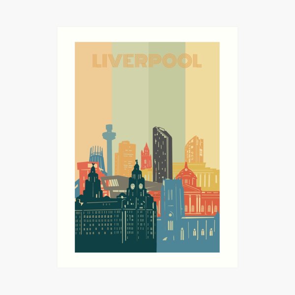 Liverpool Silhouette Wall Art | Redbubble