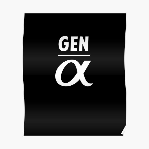 "Gen Alpha Gen Z Gen X Millennial Baby Boomer American Groups" Poster ...