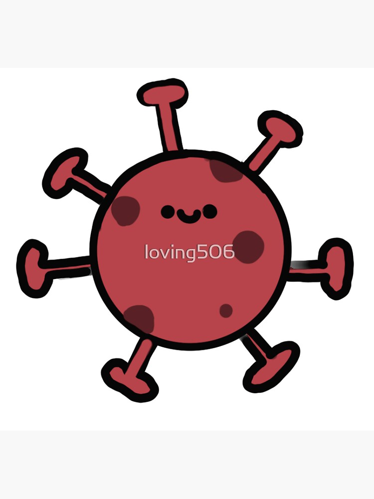 "Cover-19 kawaii germ" Sticker for Sale by loving506 | Redbubble