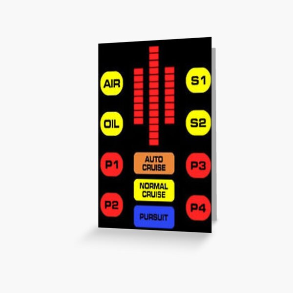 Knight Rider Kitt Voice Box Greeting Card For Sale By Hbkmcmahon Redbubble