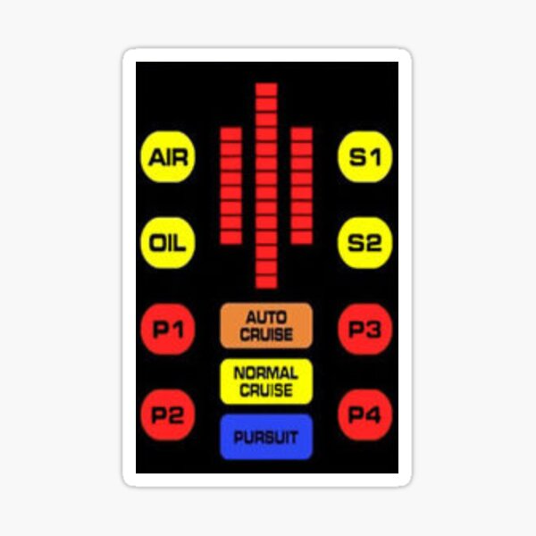 "Knight Rider KITT Voice Box " Sticker for Sale by Stephen Chambers ...