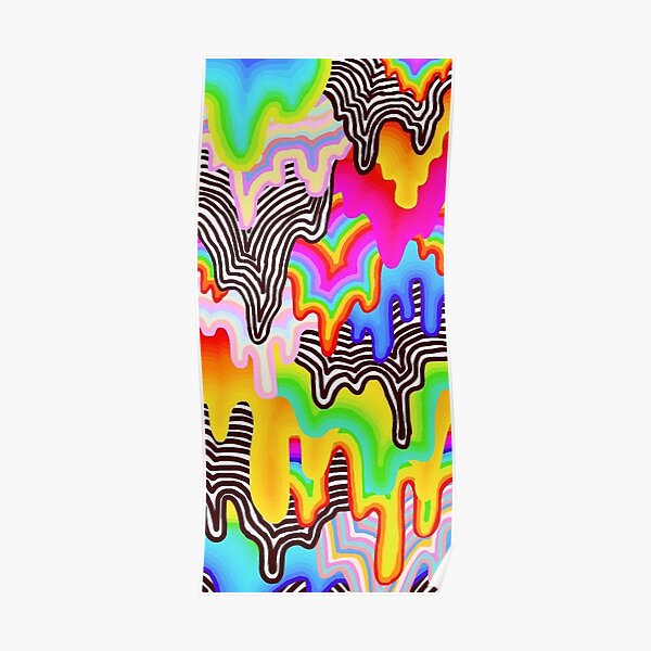 "Retro Drip Collage" Poster by persianezhad | Redbubble
