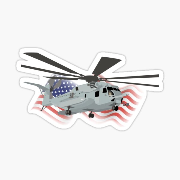 "Military CH-53E Helicopter" Sticker for Sale by NorseTech | Redbubble