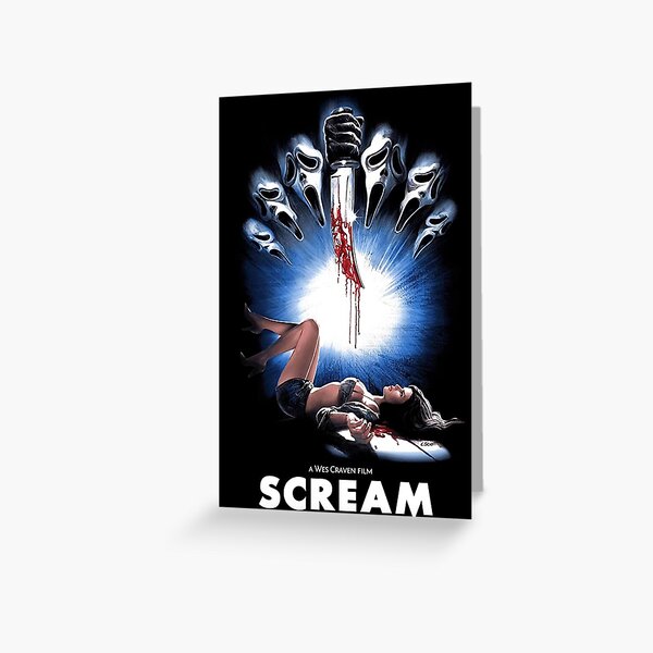 "Scream horror movie film " Greeting Card for Sale by Allthingshorror ...
