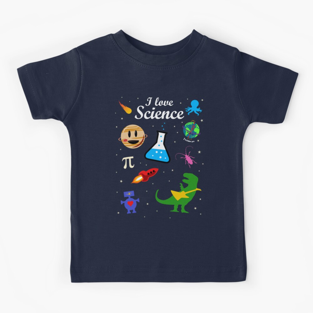 "I Love Science" Kids T-Shirt for Sale by jezkemp | Redbubble
