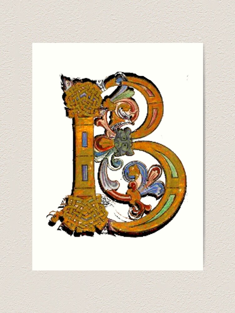 "Medieval B letter" Art Print by interaubis | Redbubble