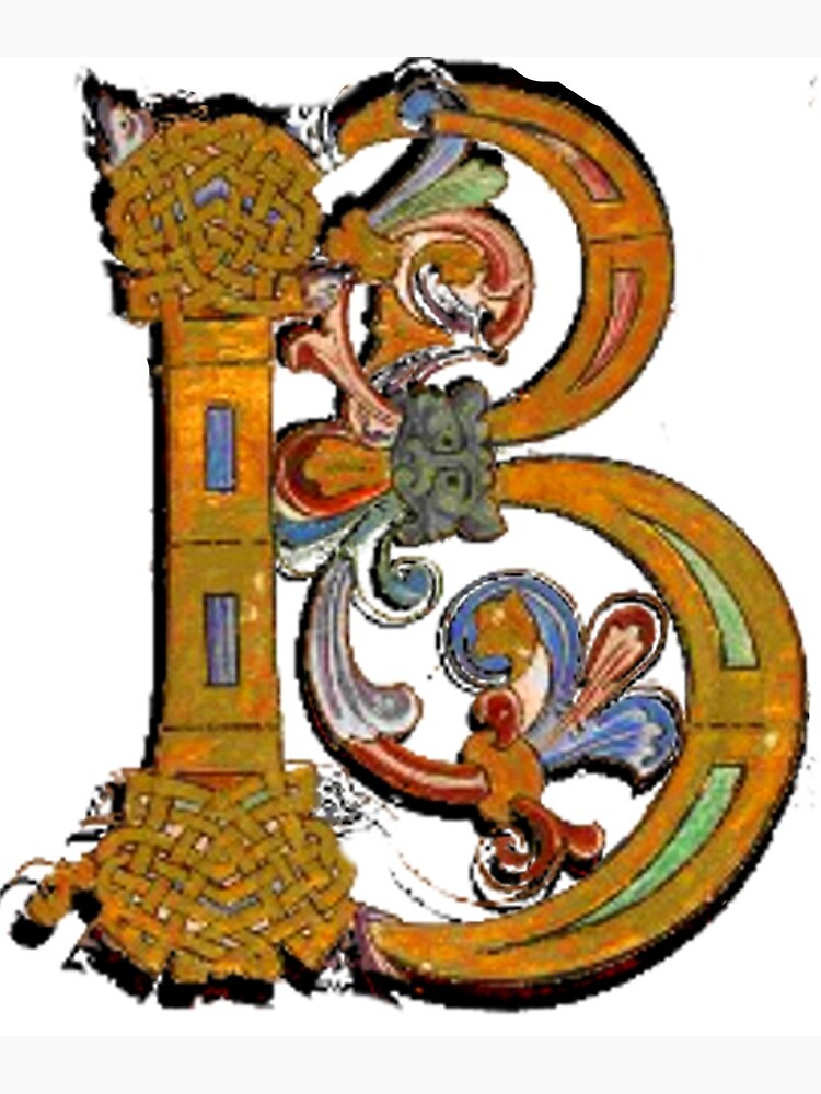 "Medieval B letter" Art Print by interaubis | Redbubble
