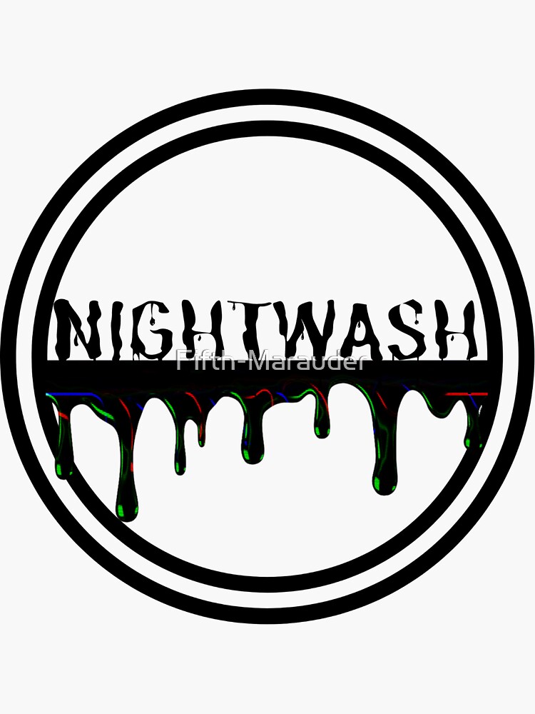 "Nightwash" Sticker by Fifth-Marauder | Redbubble