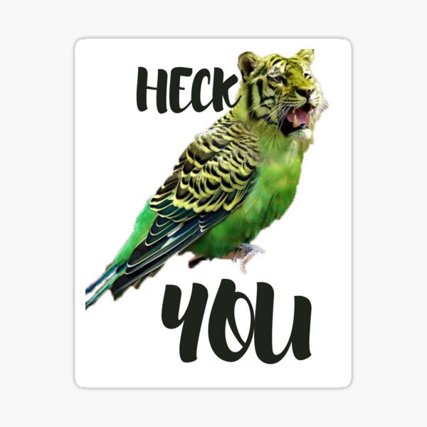 "Funny Cute Heck You T-Shirt Fahion Meme" Sticker for Sale by ...
