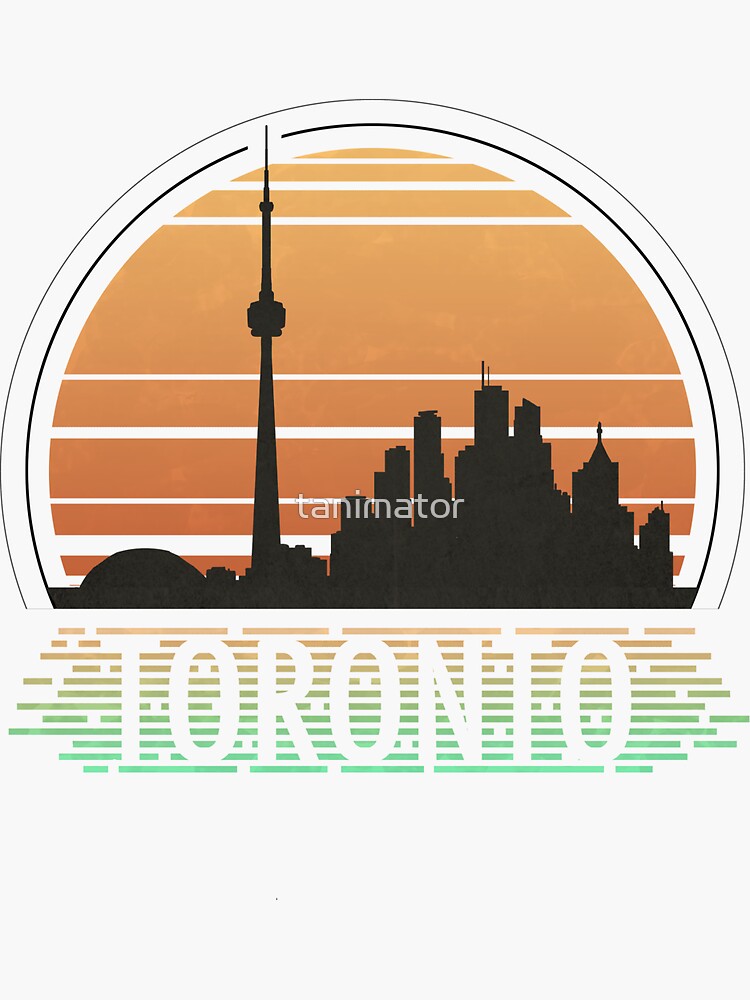 "TORONTO" Sticker for Sale by tanimator | Redbubble
