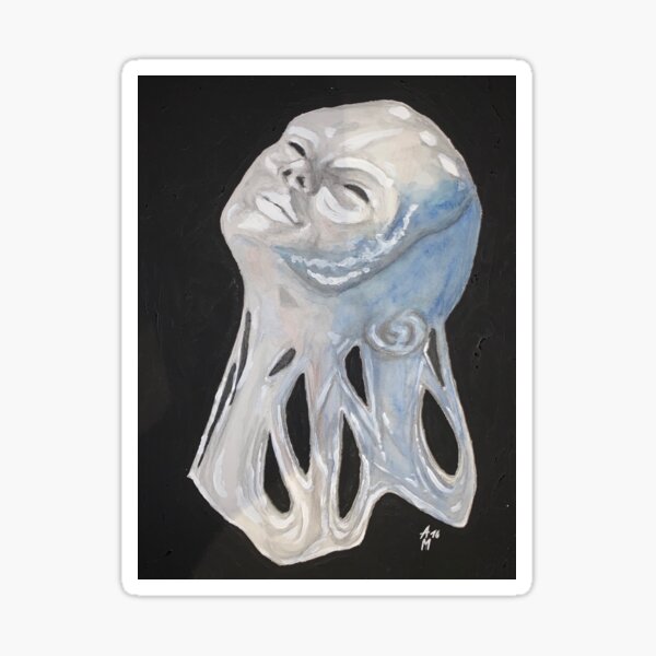 "Melting human illustration " Sticker by amelie-marine | Redbubble