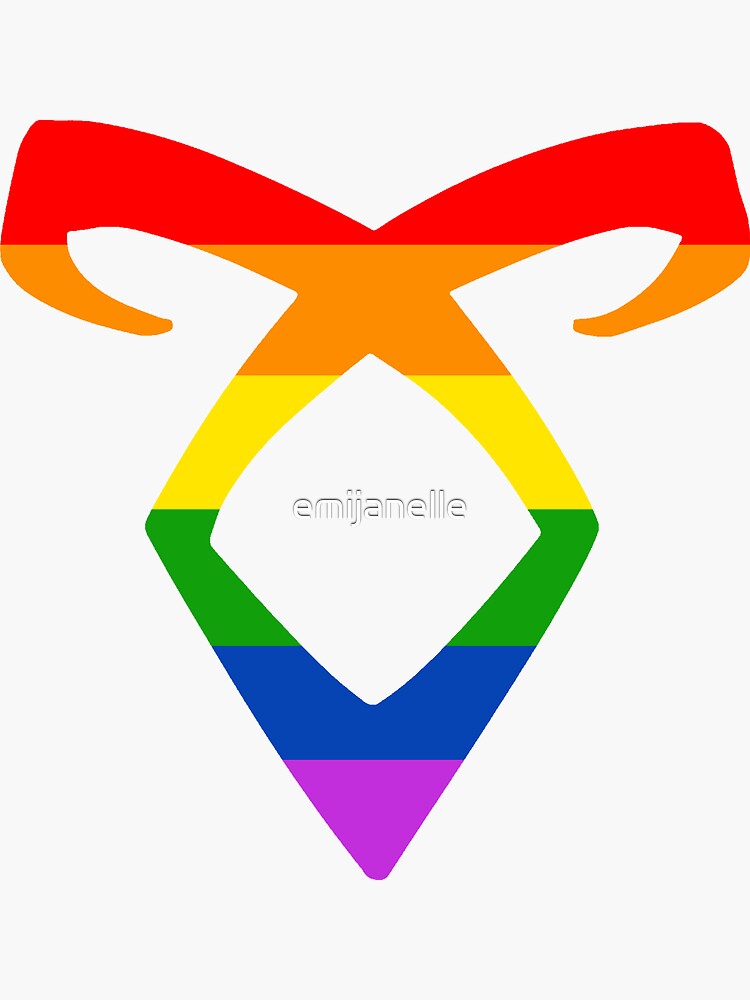 "Pride Rune (Gay)" Sticker for Sale by emijanelle | Redbubble