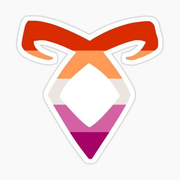 "Pride Rune (Lesbian)" Sticker by emijanelle | Redbubble