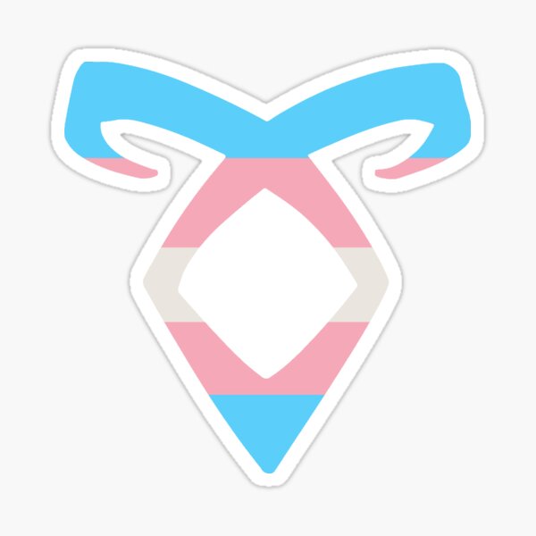 "Pride Rune (Trans)" Sticker for Sale by emijanelle | Redbubble