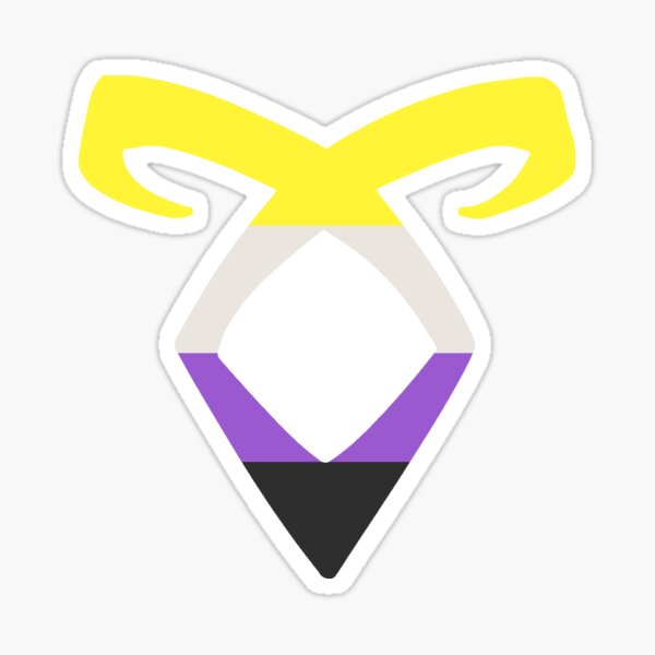 "Pride Rune (Nonbinary)" Sticker for Sale by emijanelle | Redbubble
