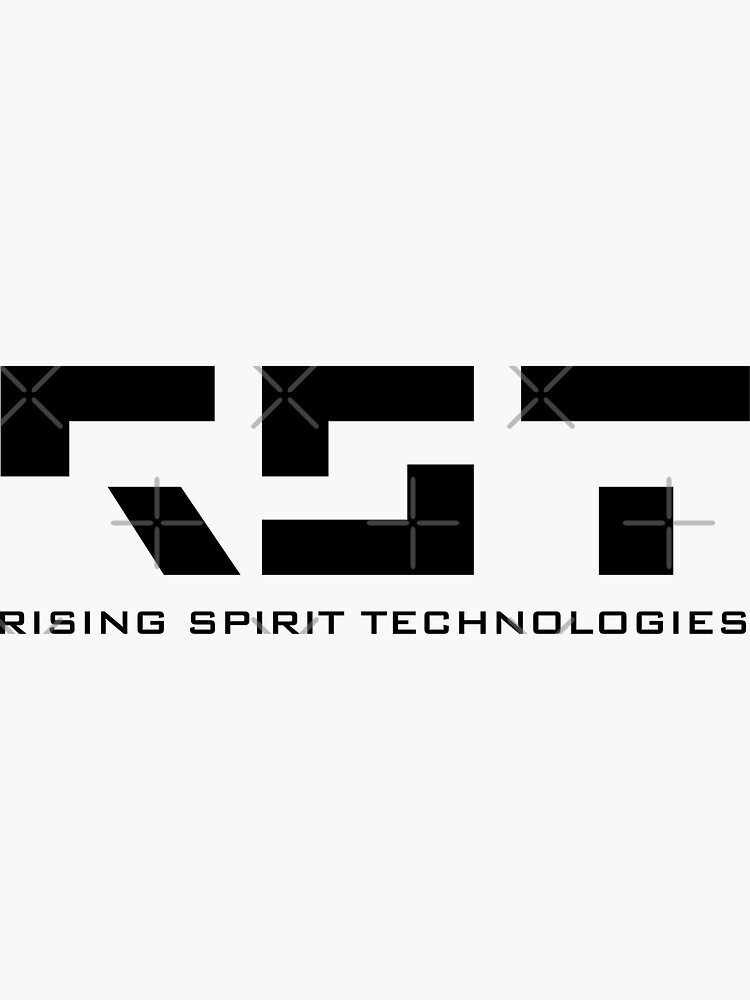 "RST Rising Spirit Technologies" Sticker by McPod | Redbubble