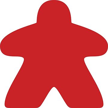 "Red Meeple" Sticker for Sale by tarini83 | Redbubble