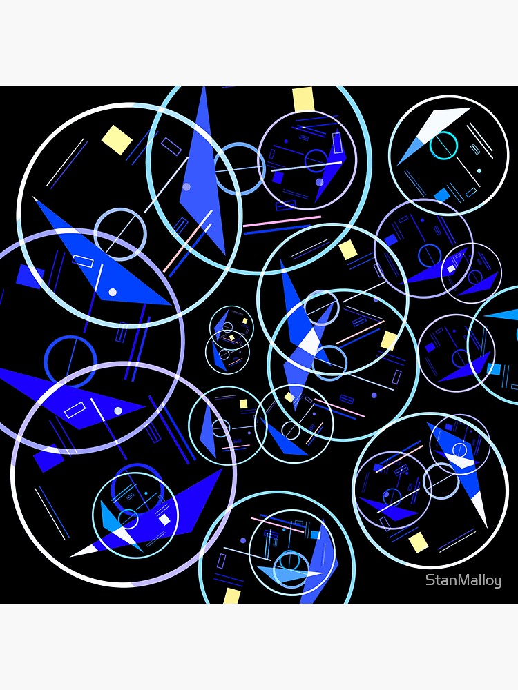 "Blue Wheels Wheeling Around" Sticker for Sale by StanMalloy | Redbubble