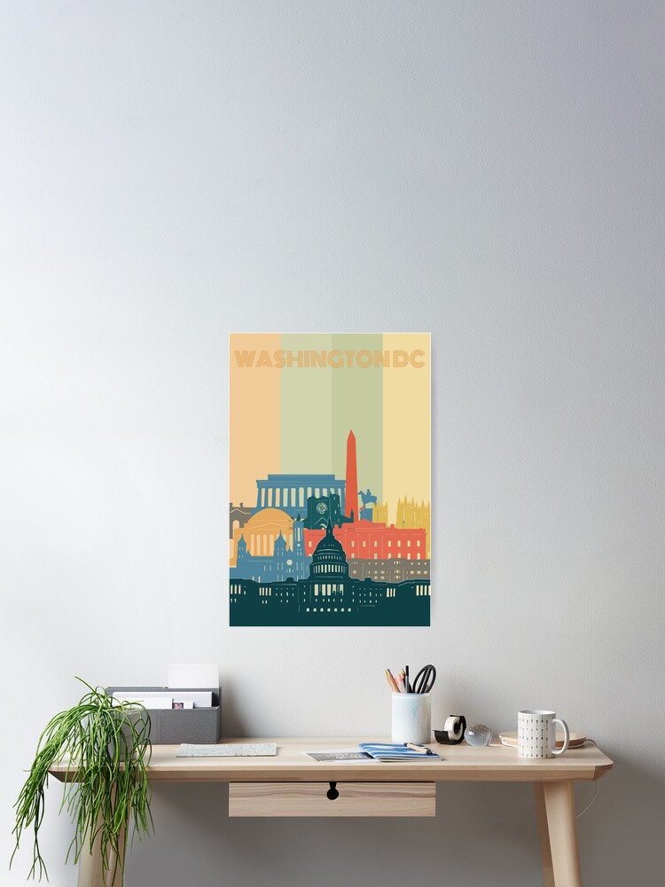 "washington dc skyline" Poster for Sale by BekimART2 | Redbubble
