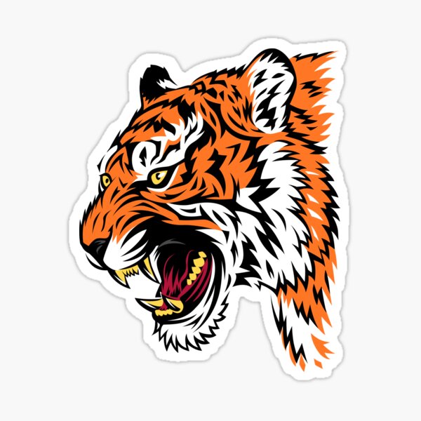 "Tiger tattoo" Sticker by albertocubatas | Redbubble