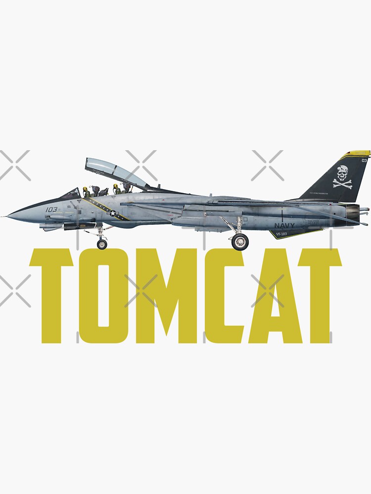 "F-14 Tomcat" Sticker by FlyNeX | Redbubble