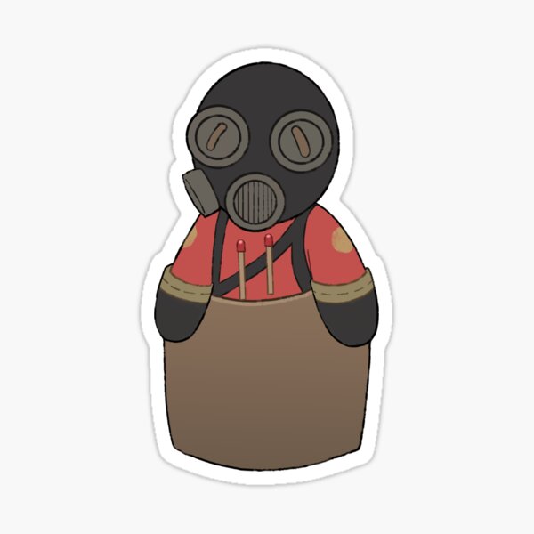 "Pocket pyro." Sticker for Sale by xullet | Redbubble