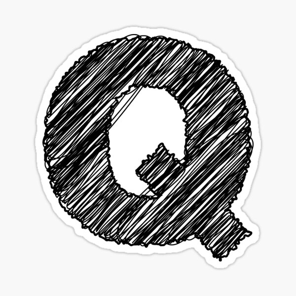 "Sketchy Letter Series - Letter Q" Sticker for Sale by JHMimaging ...