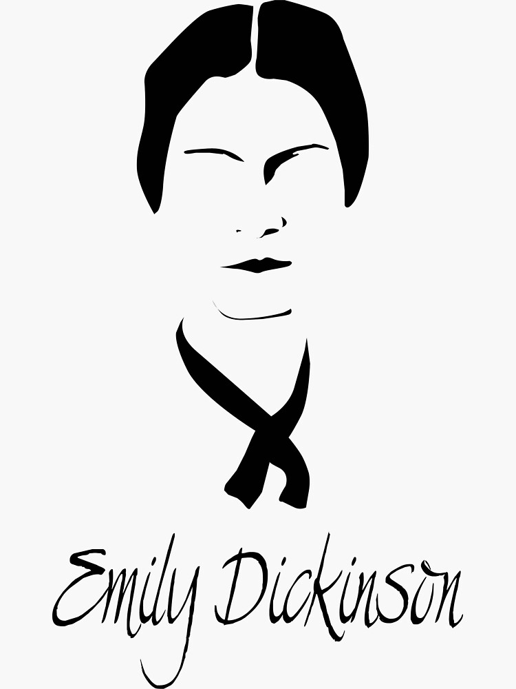 "Emily Dickinson Poet" Sticker for Sale by DeadWriters | Redbubble