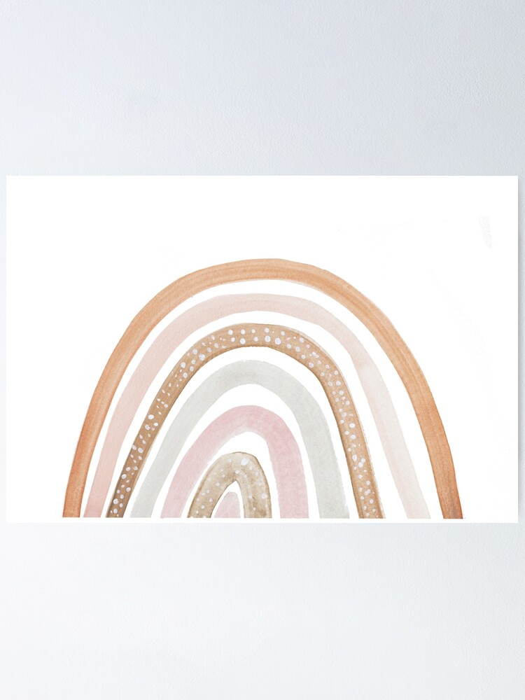 "Neutral Rainbow " Poster for Sale by craftberrybush | Redbubble